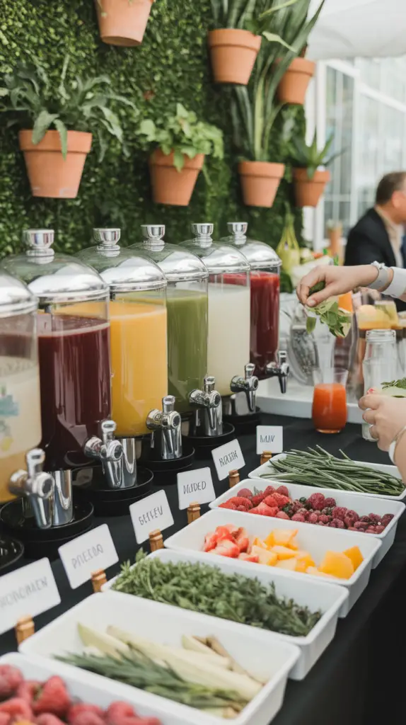10 Stylish Wedding Juice Bar Ideas - seekpretty