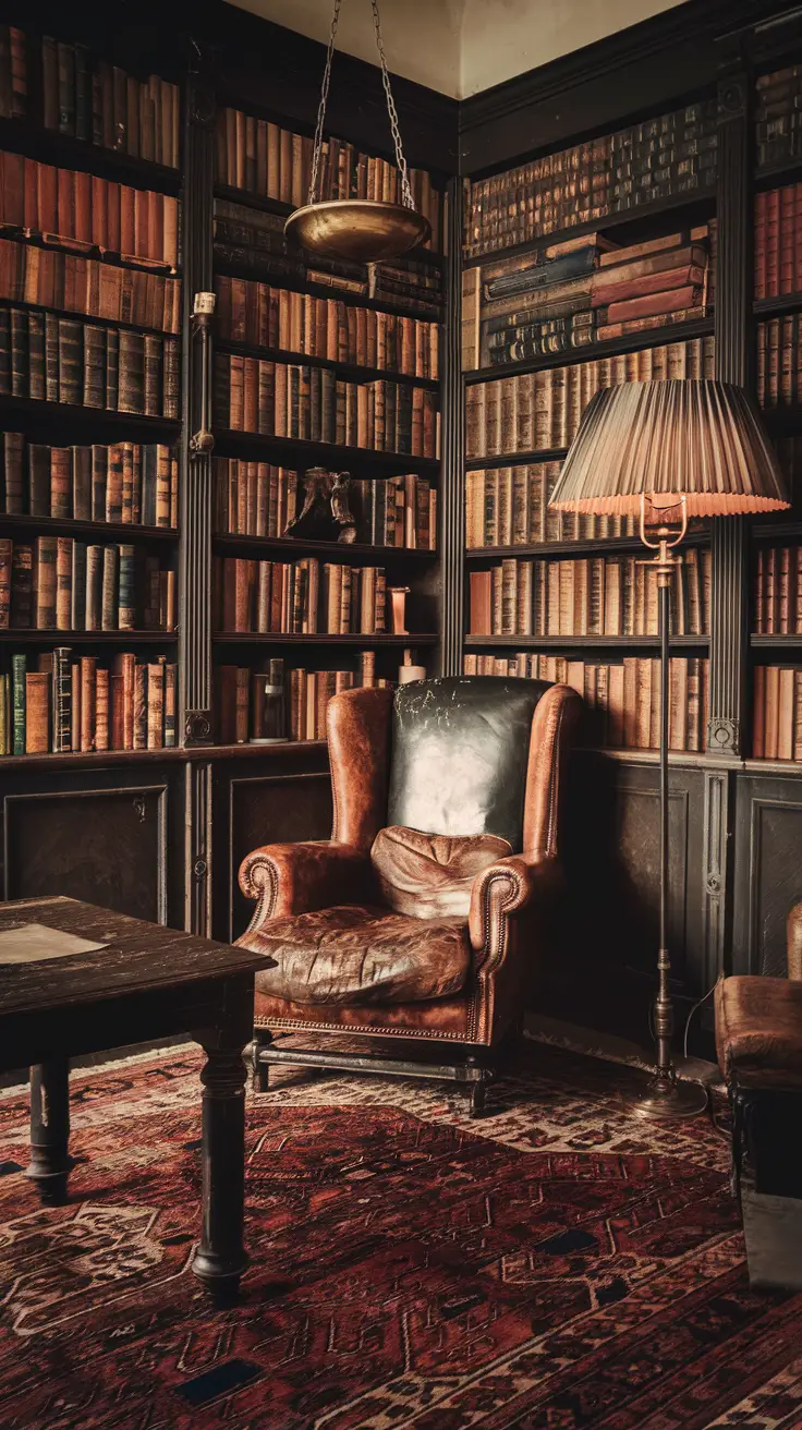 10+ Dark Library Aesthetic Ideas for a Timeless and Cozy Space - seekpretty