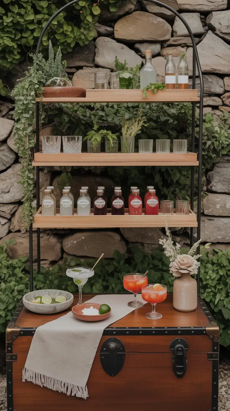 5 Outside Wedding Cocktail Bar Designs That Are Elegant for a Summer ...