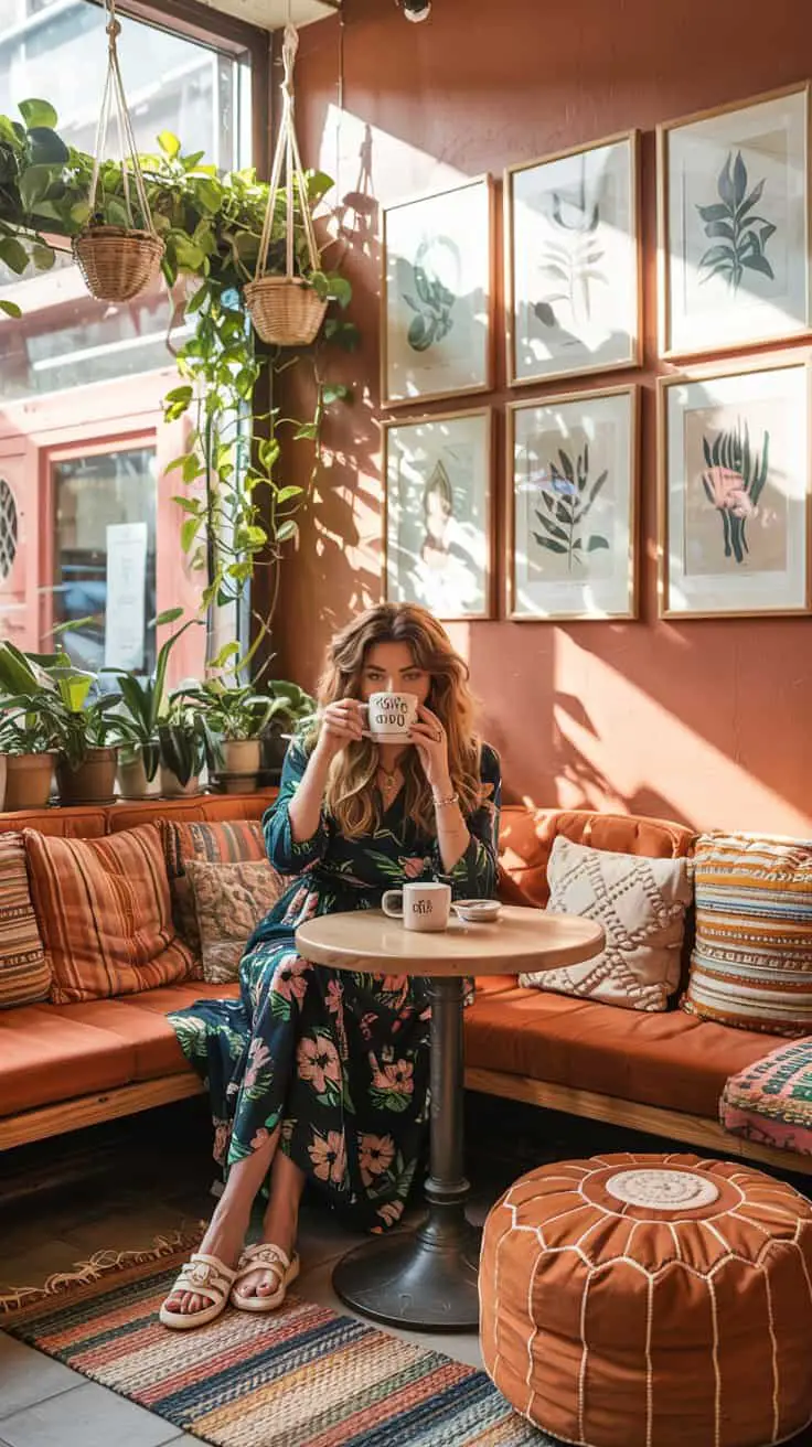 How to Design a Bohemian Coffee Shop - seekpretty