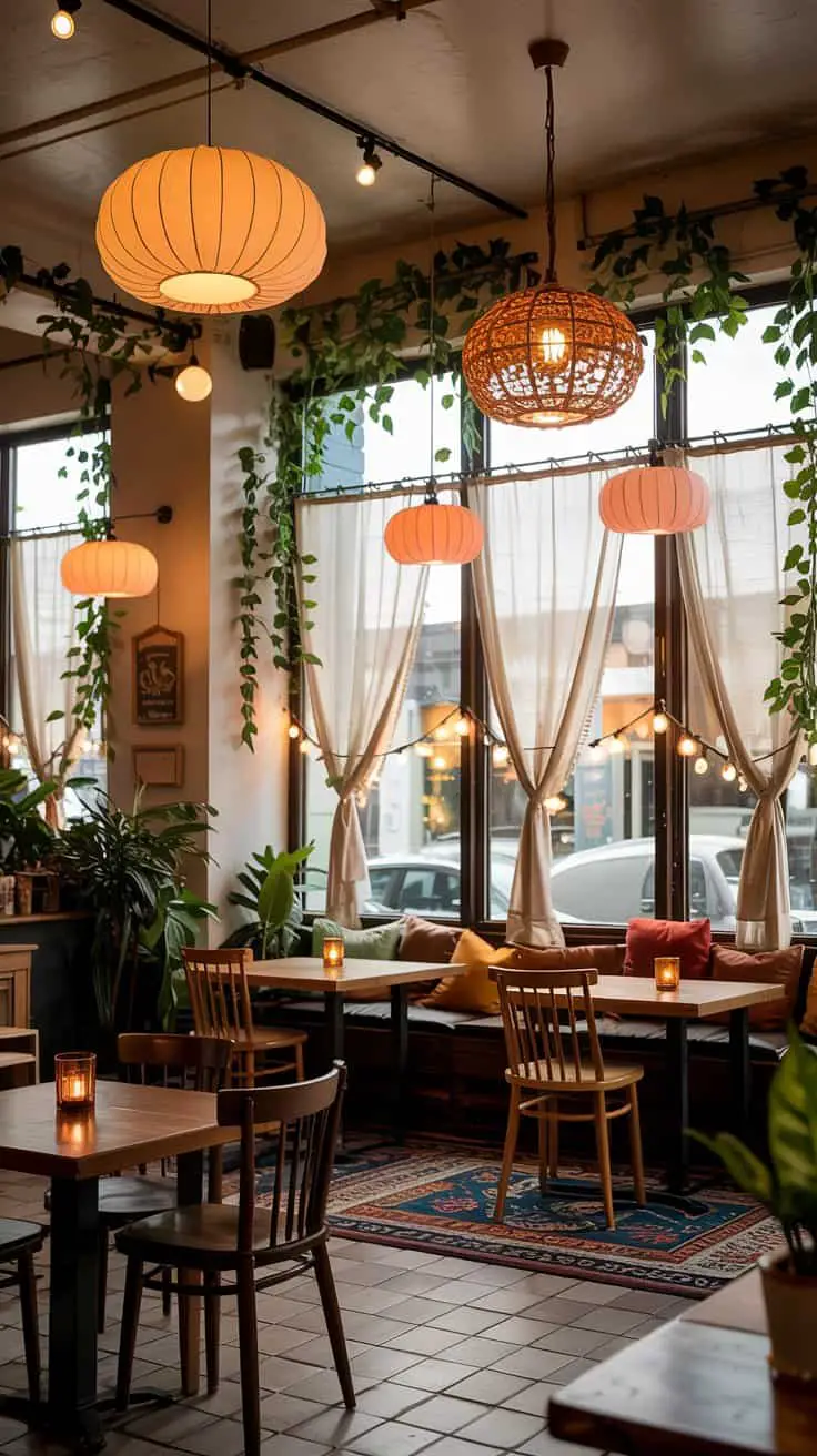 How to Design a Bohemian Coffee Shop - seekpretty