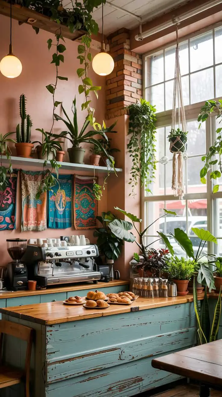 How to Design a Bohemian Coffee Shop - seekpretty