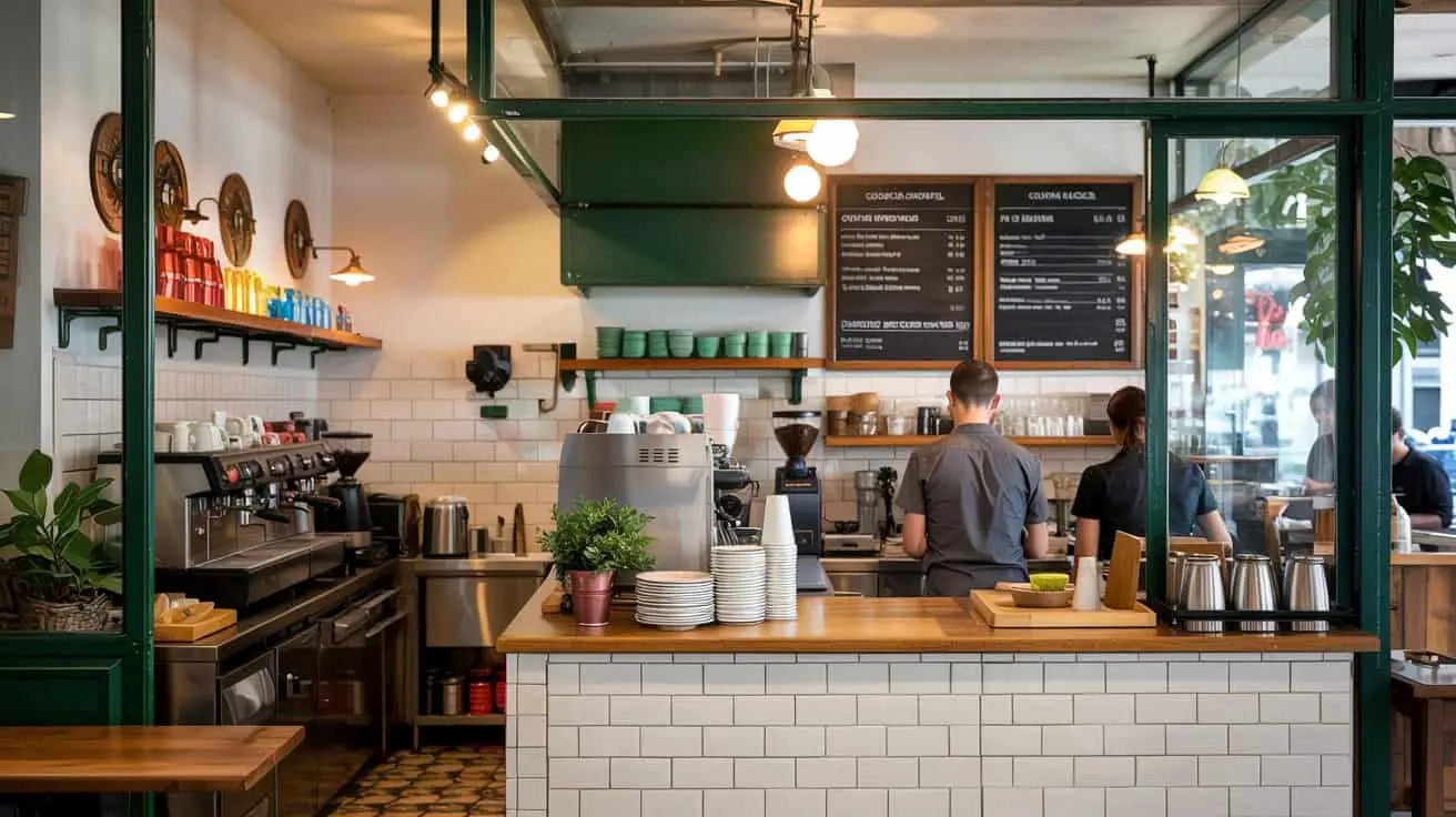 Coffee shop kitchen ideas with a small layout - seekpretty