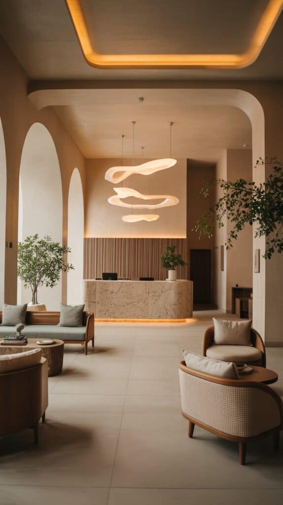 6+ Most Beautiful Boutique Hotel Lobby Interiors - seekpretty