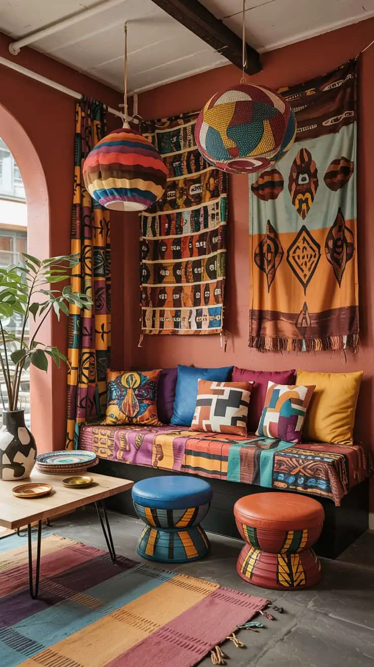 Afrohemian Cake Shop Interior Design Ideas with Warm Texture and Color ...